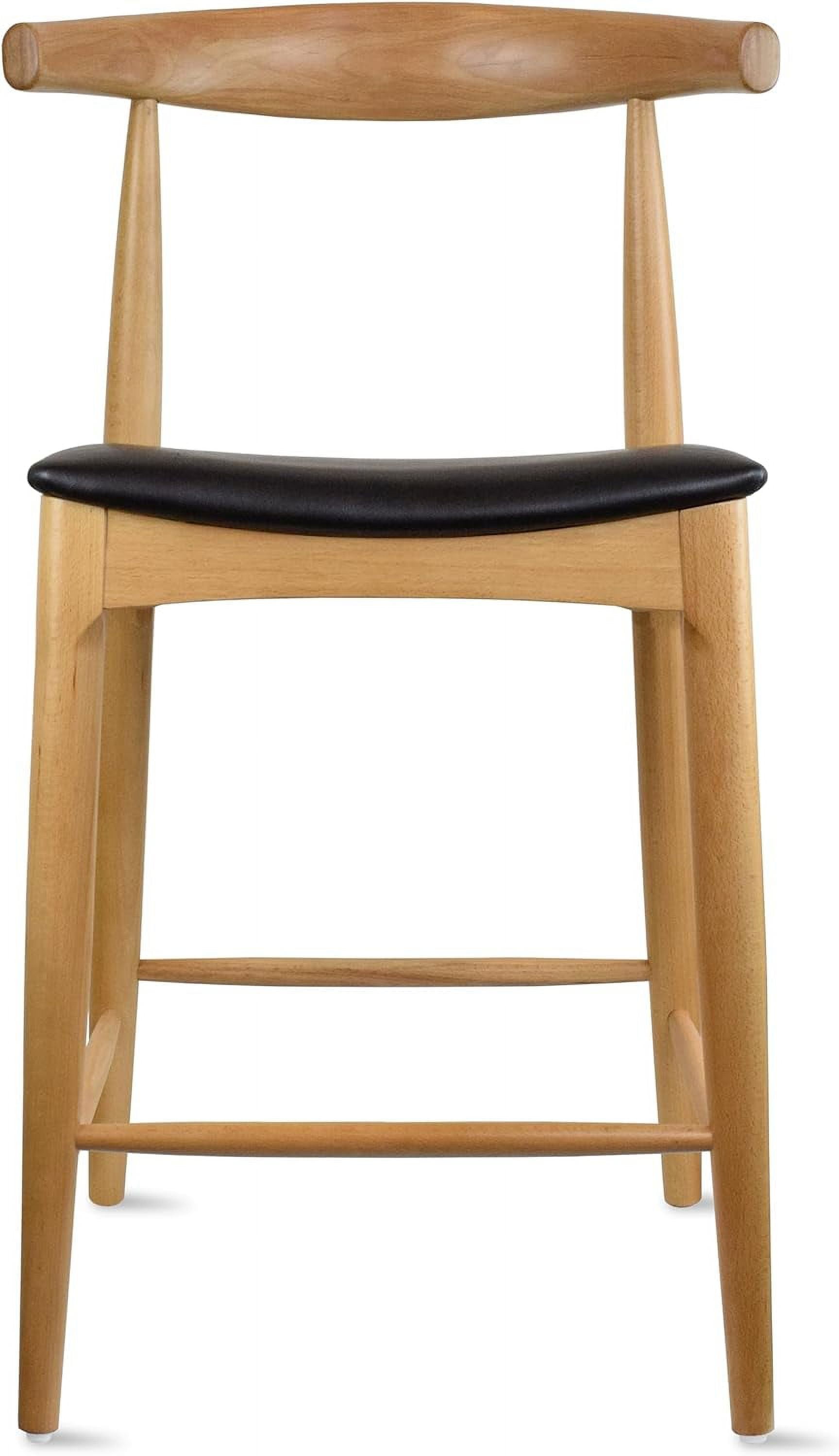2xhome Elbow Countertop Height Bar Stool Wood Frame Bar Stools with ...