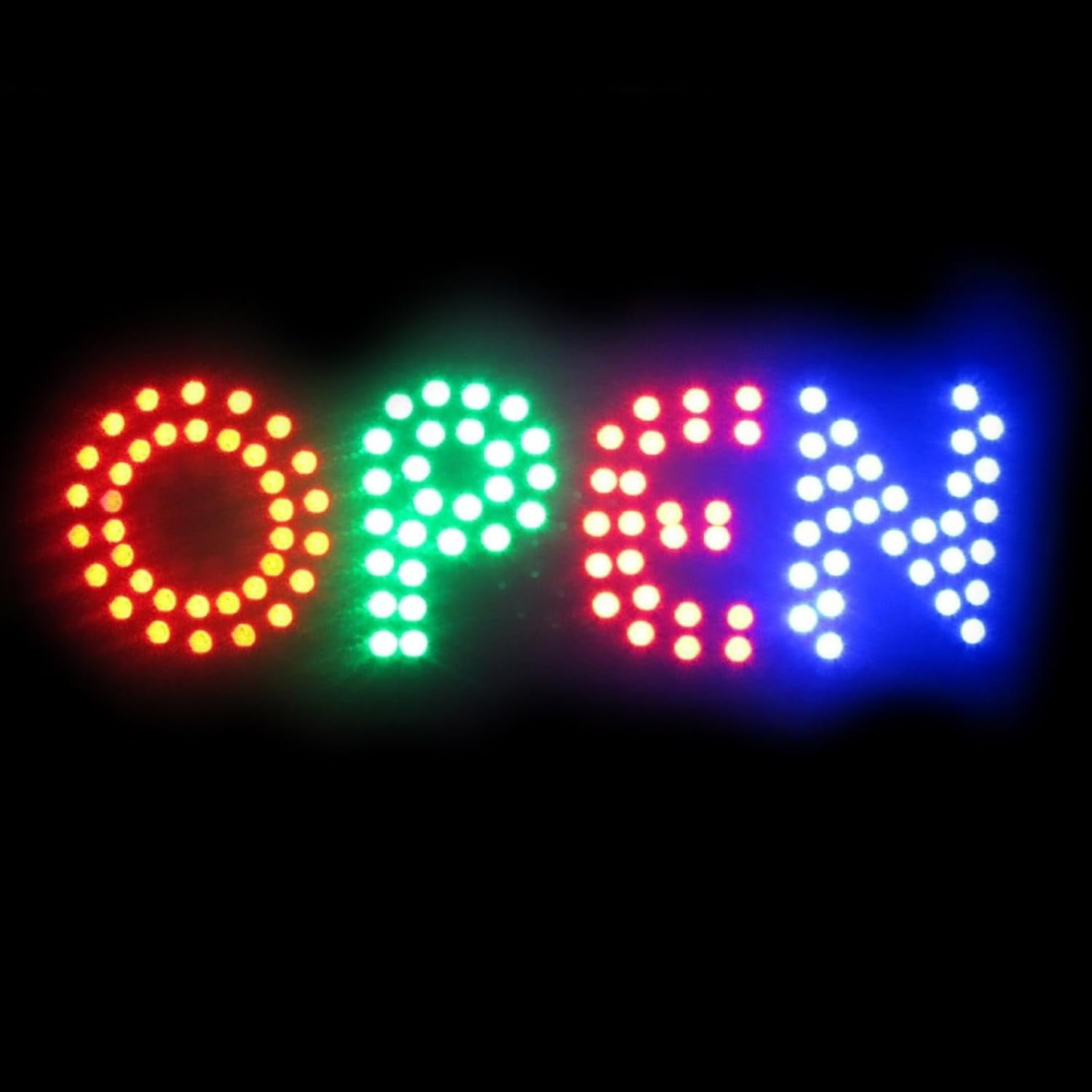 2xhome LED Open Sign – 19x10 Inches, Ultra-Slim Design, Multi-Color ...