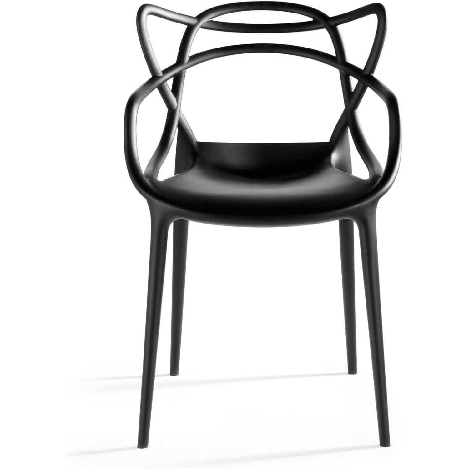 2xhome - Single (1 Chair Total) Black Dining Room Chair - Modern ...