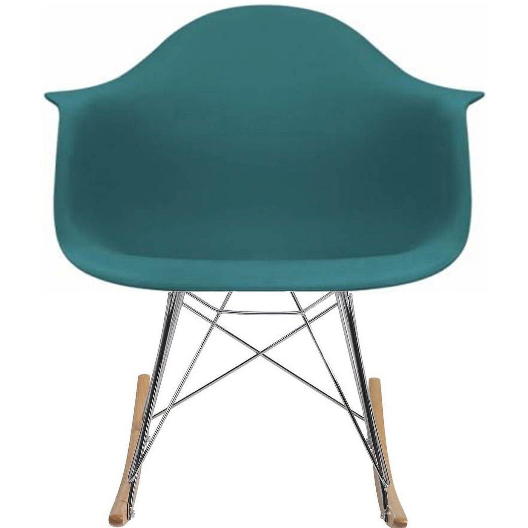 Free Shipping! 2xhome Teal Mid Century Modern Molded Shell Designer ...