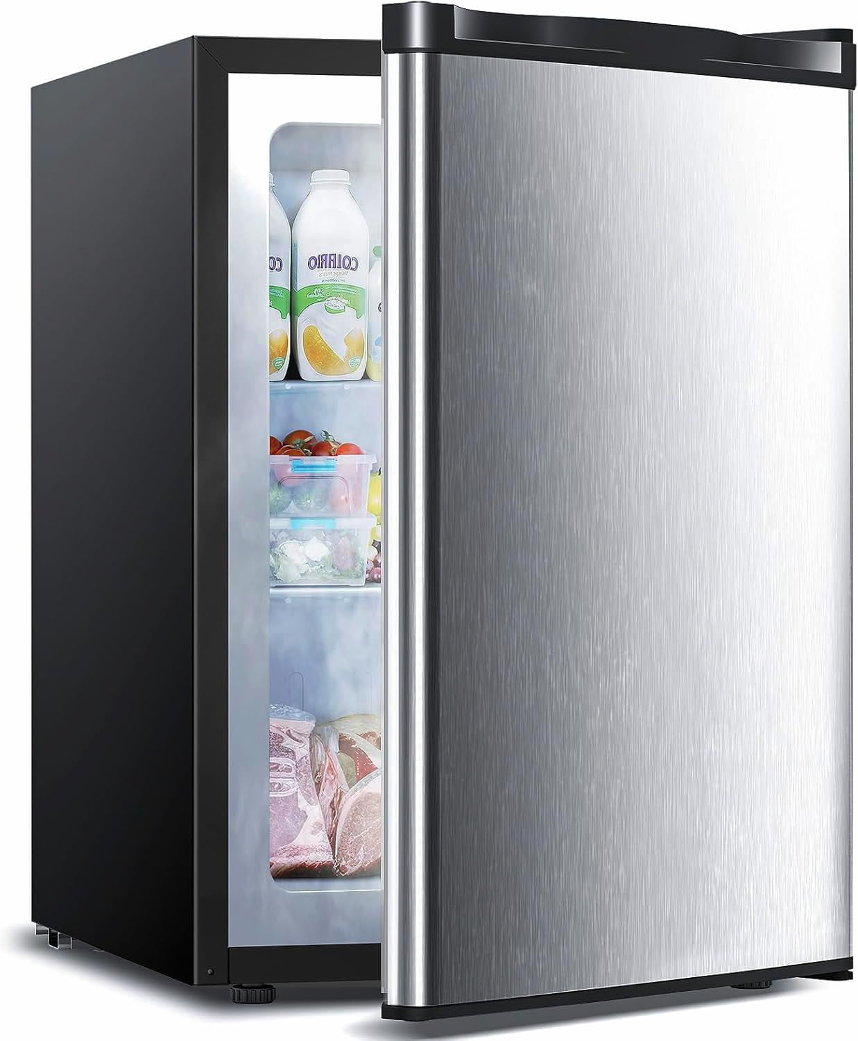 3.0 Cu.ft Upright Freezer, Compact Freezer with Adjustable Thermostat ...