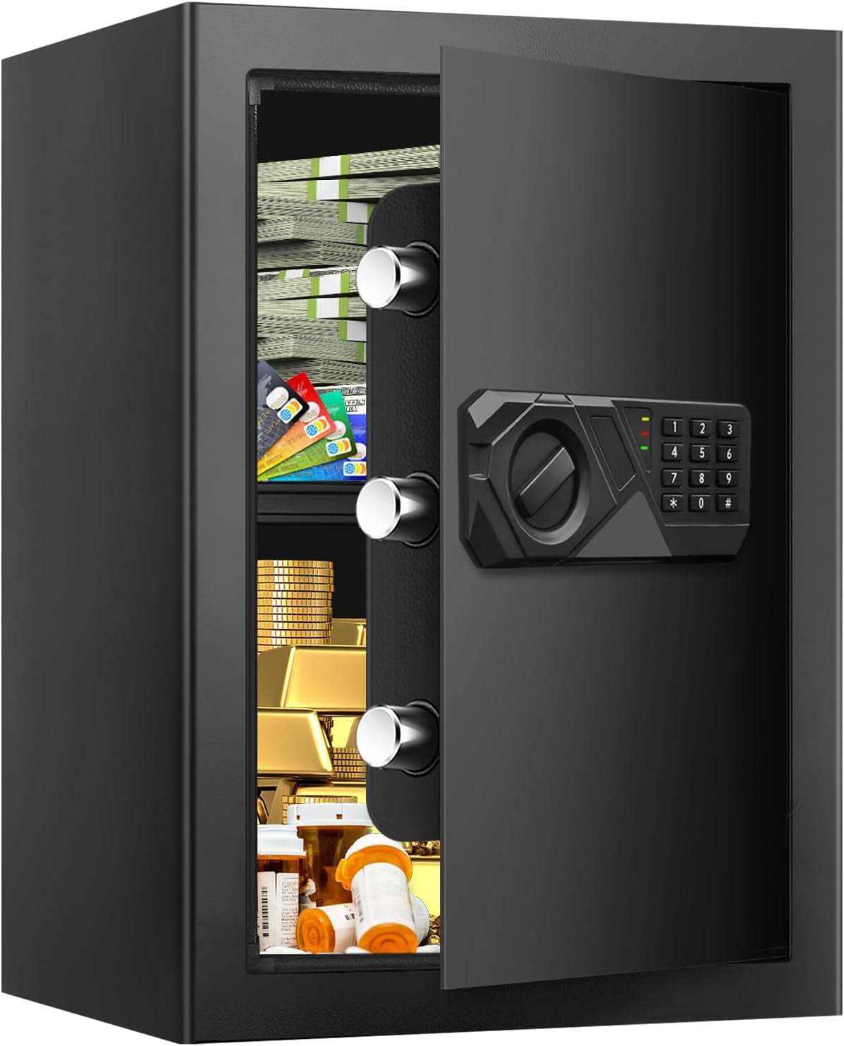 3.0 Cuft Fireproof Safe for Home Use, Digital Home Safes Fireproof ...