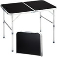 3.0 Ft Folding Portable Camping Table with Adjustable Height Legs, RV ...