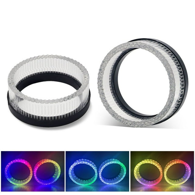 3.0 Inch LED 5D Headlight Shrouds Projector Lenses APP For Car ...