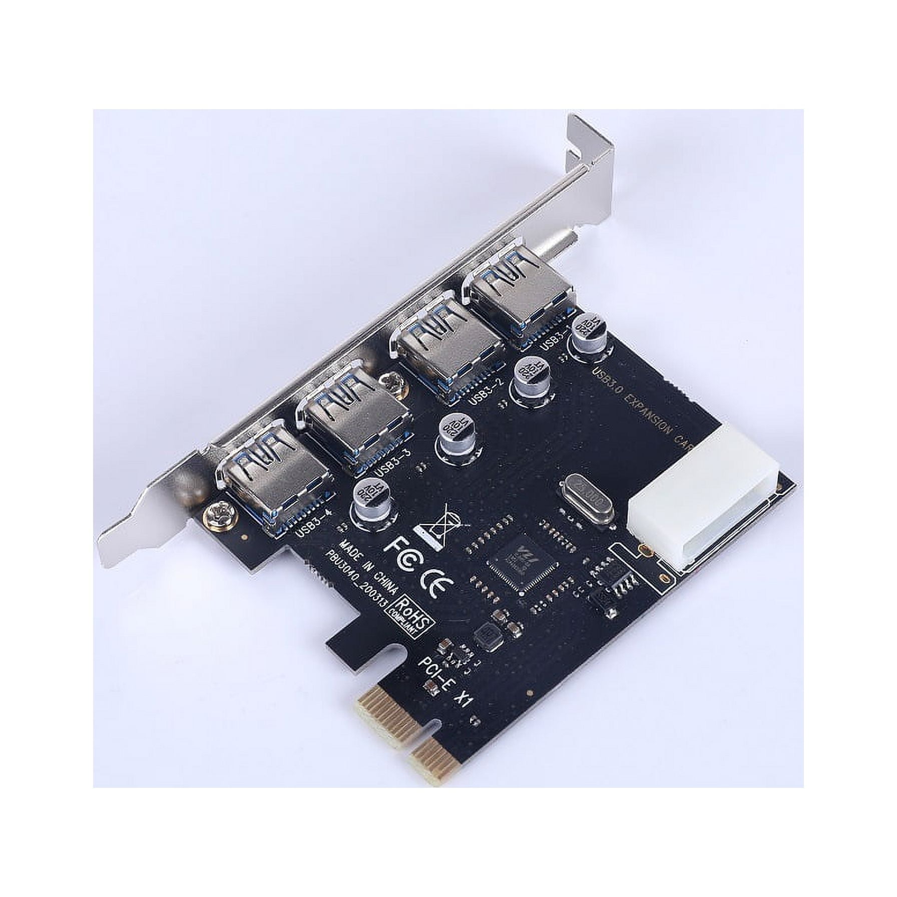3.0 PCI-E to USB expansion card built-in desktop adapter card 4-port ...