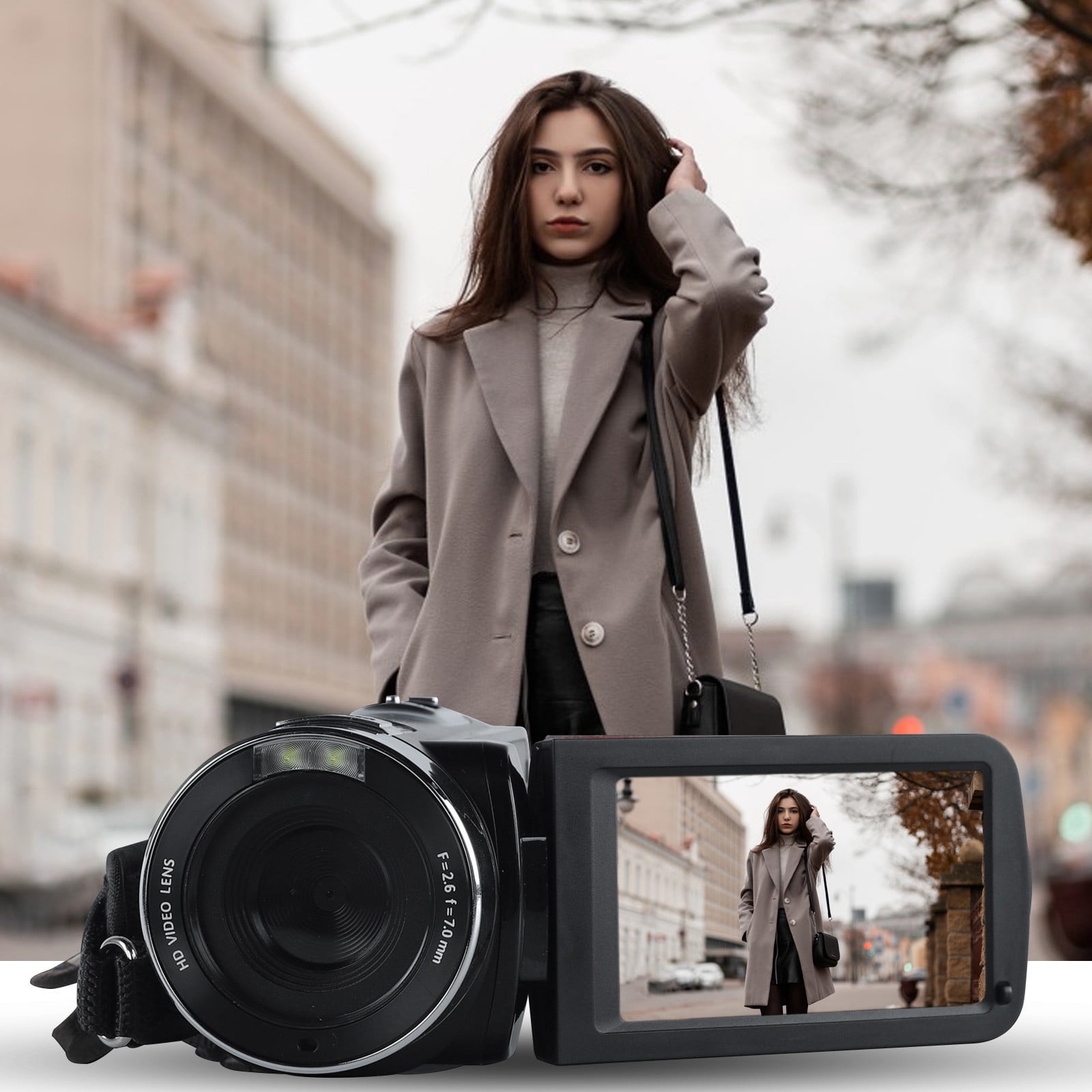 3.0-inch HD 4K Camera WiFi Camcorder 48MP Handheld DV 270 Degrees ...