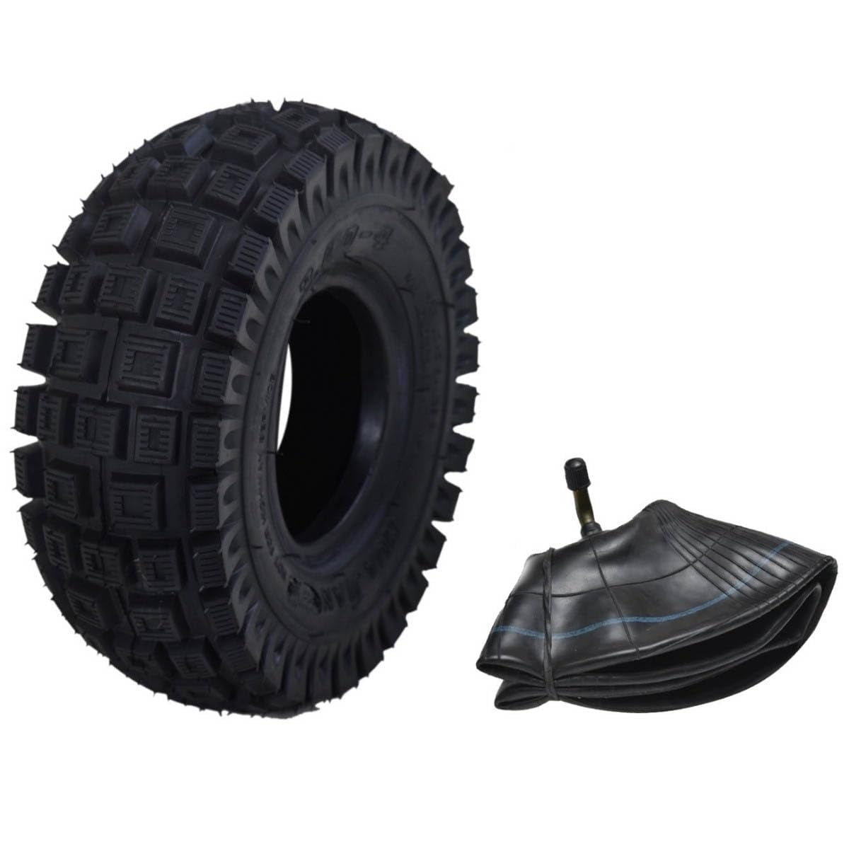 3.00-4 (10"x3", 260x85) Tire & Inner Tube Knobby Tread for Go Kart, ATV ...