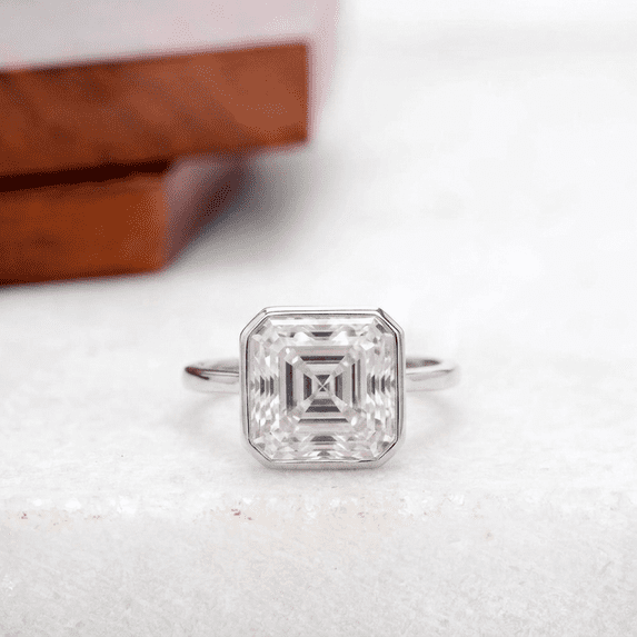 3.00 tcw Asscher Cut Beautiful IGI Certified Lab Grown Diamond ...