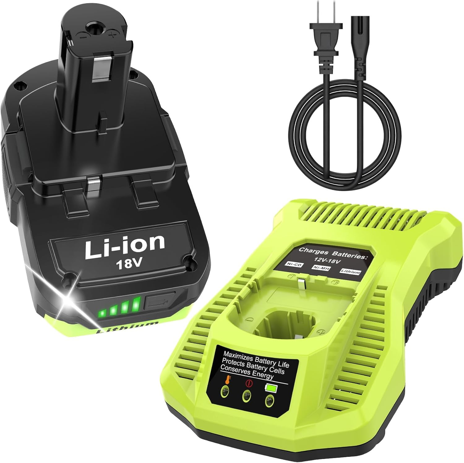 3.0Ah Replacement for Ryobi 18V and Combo, Replacement for ryobi ...