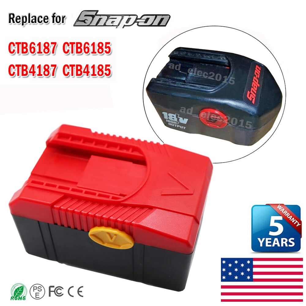 3.0Ah for Snap on 18V Battery CTB6187 CTB6185 CTB4187 CTB4185 Li-ion ...