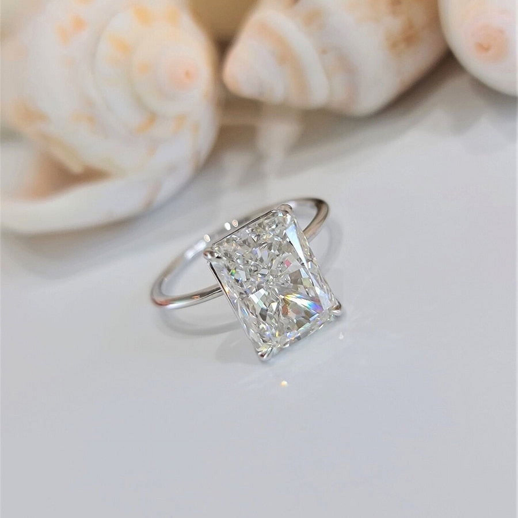 Suytable 1.0CT - 3.0CT Lab Grown Diamond Engagement Ring - Walmart.com
