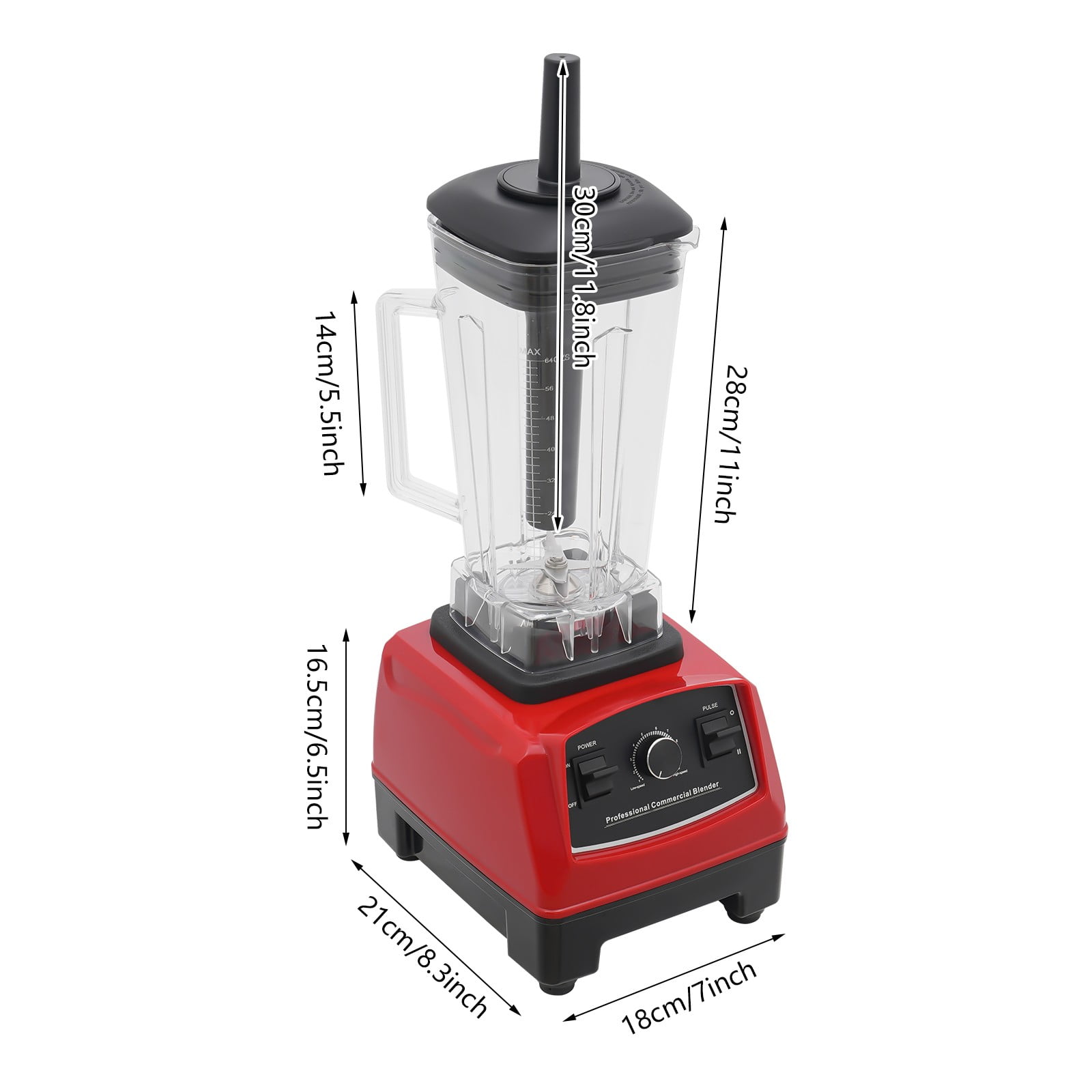 3.0HP 2.0L Professional Blender Heavy Duty Commercial Blender Mixer ...
