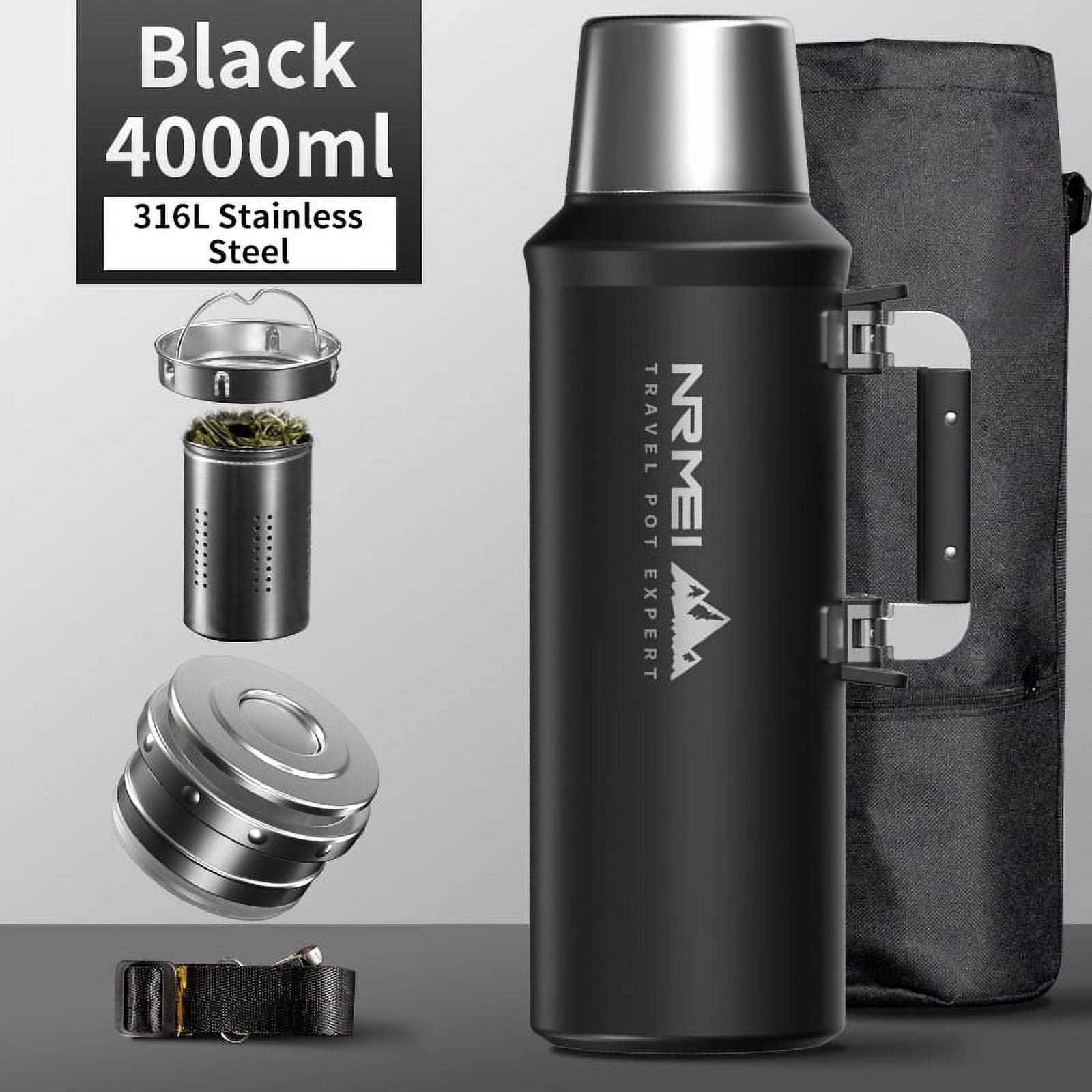 3.0L/4.0L Stainless Steel Thermos Bottle Vacuum Flask Large Capacity ...