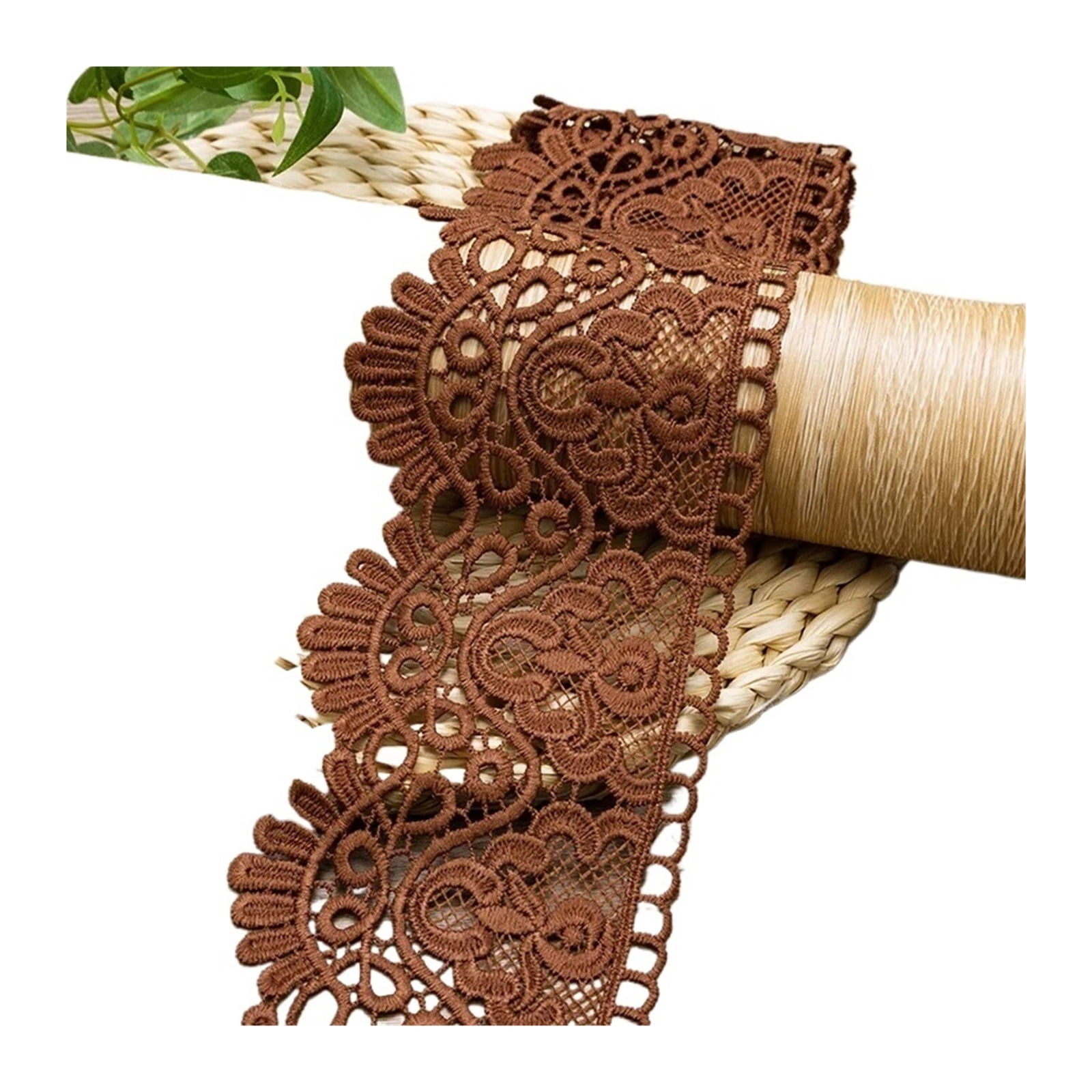 3.0M 10cm Wide Hollow Out Floral Embroidered Elastic Lace DIY Apparel ...