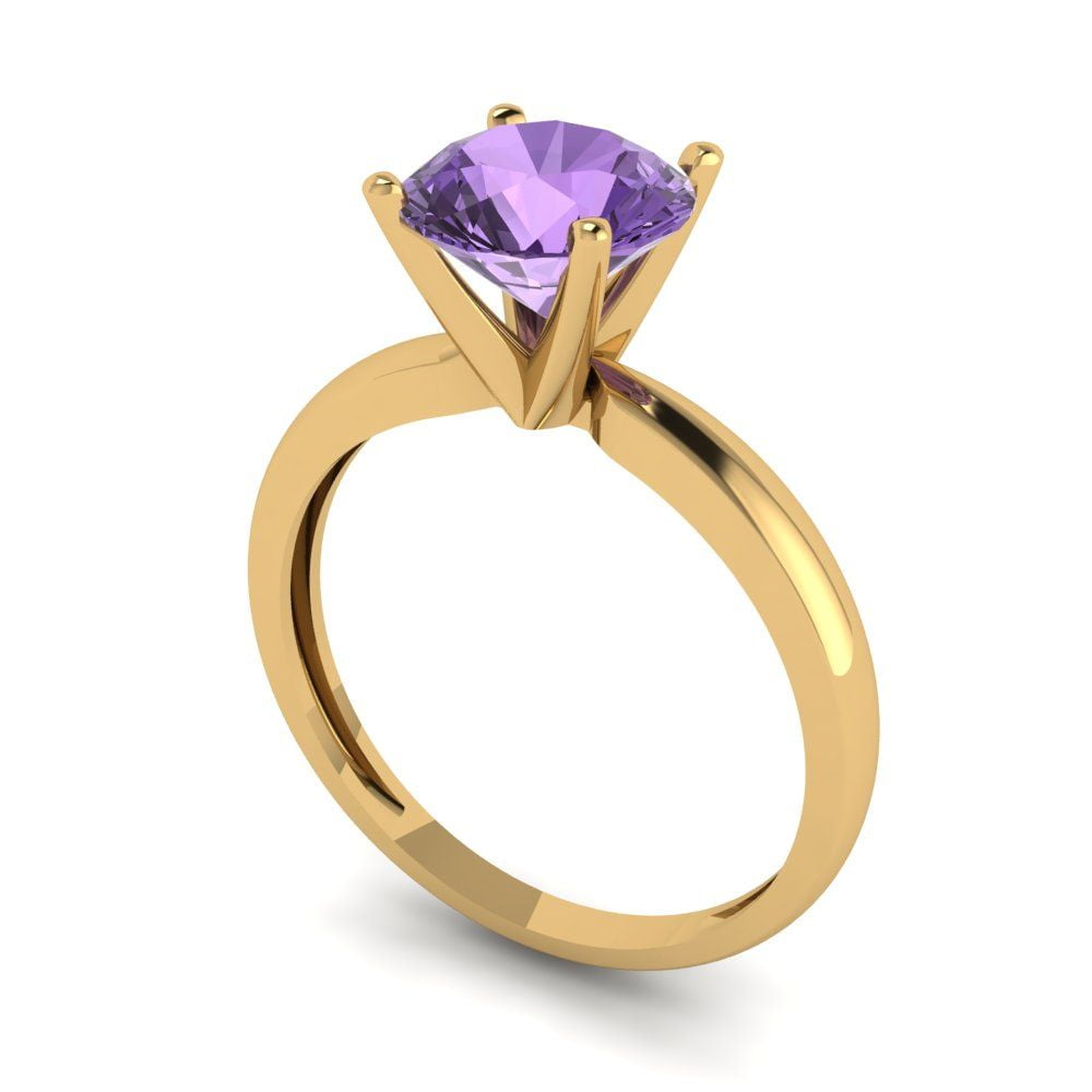 3.0ct Princess Cut White Sapphire 14k Pink Rose Gold Engraving ...