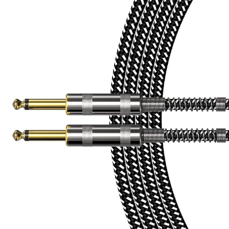 3.0m 6.35mm Cable OFC Layer Shielding for Studio Guitar Bass - Walmart.com