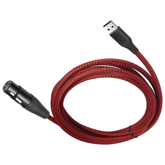 3.0m USB 2.0 Compatible Microphone Link Cable USB A Male to 3Pin Female ...