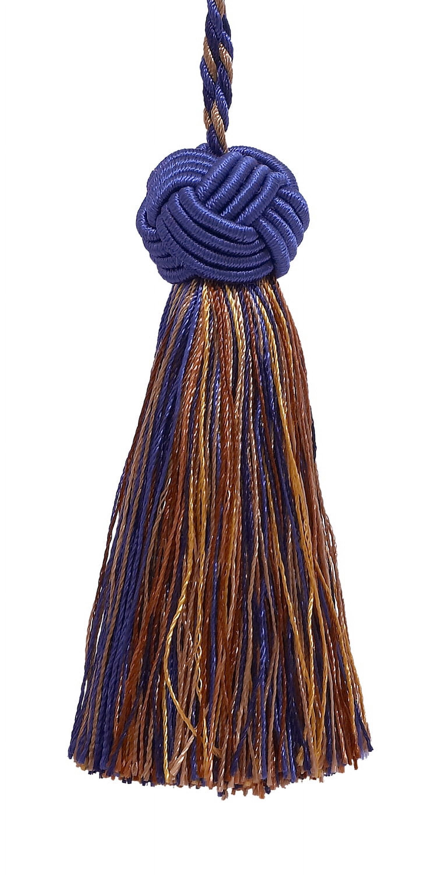 3 1/2" (8.5cm) Key Tassel, 4" (10cm) Loop with Turkish Head Design ...