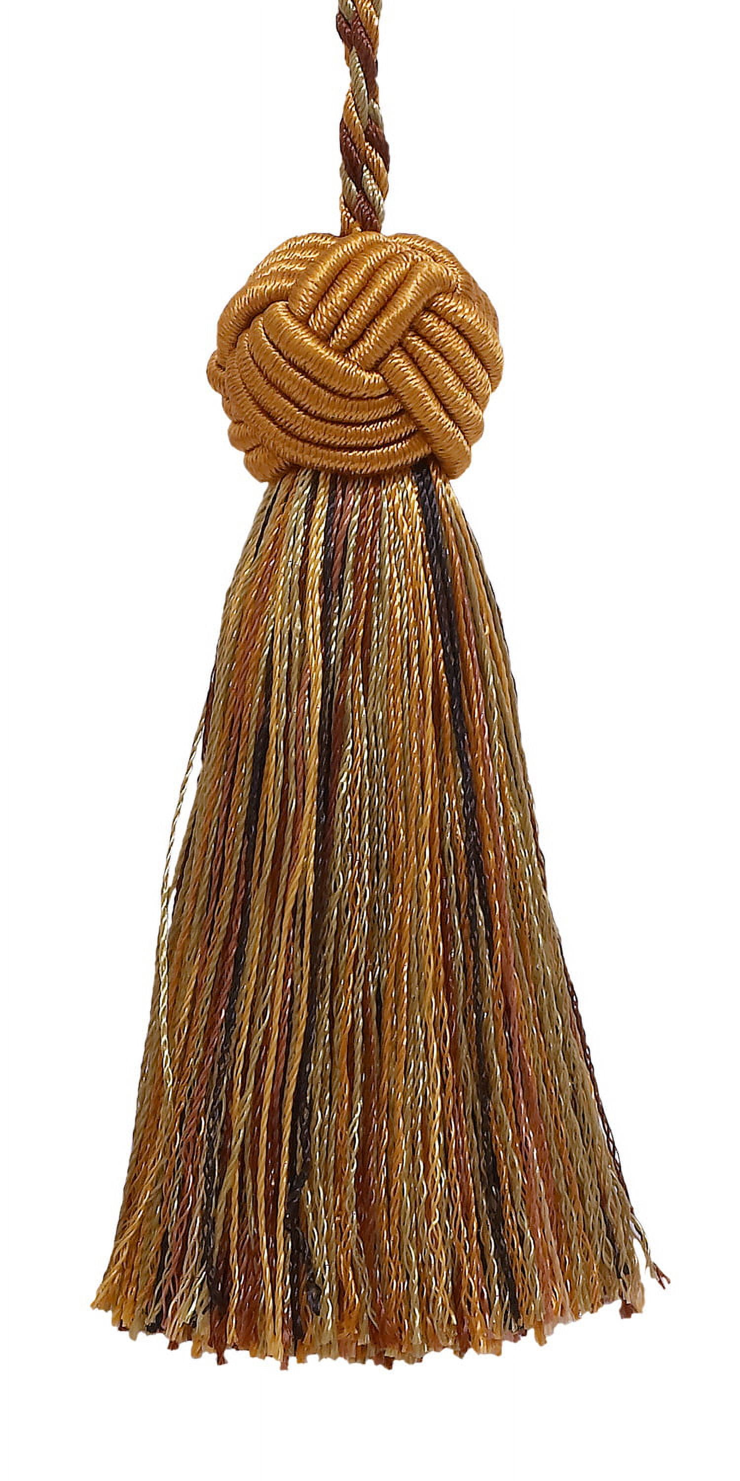 3 1/2" (8.5cm) Key Tassel, 4" (10cm) Loop with Turkish Head Design ...