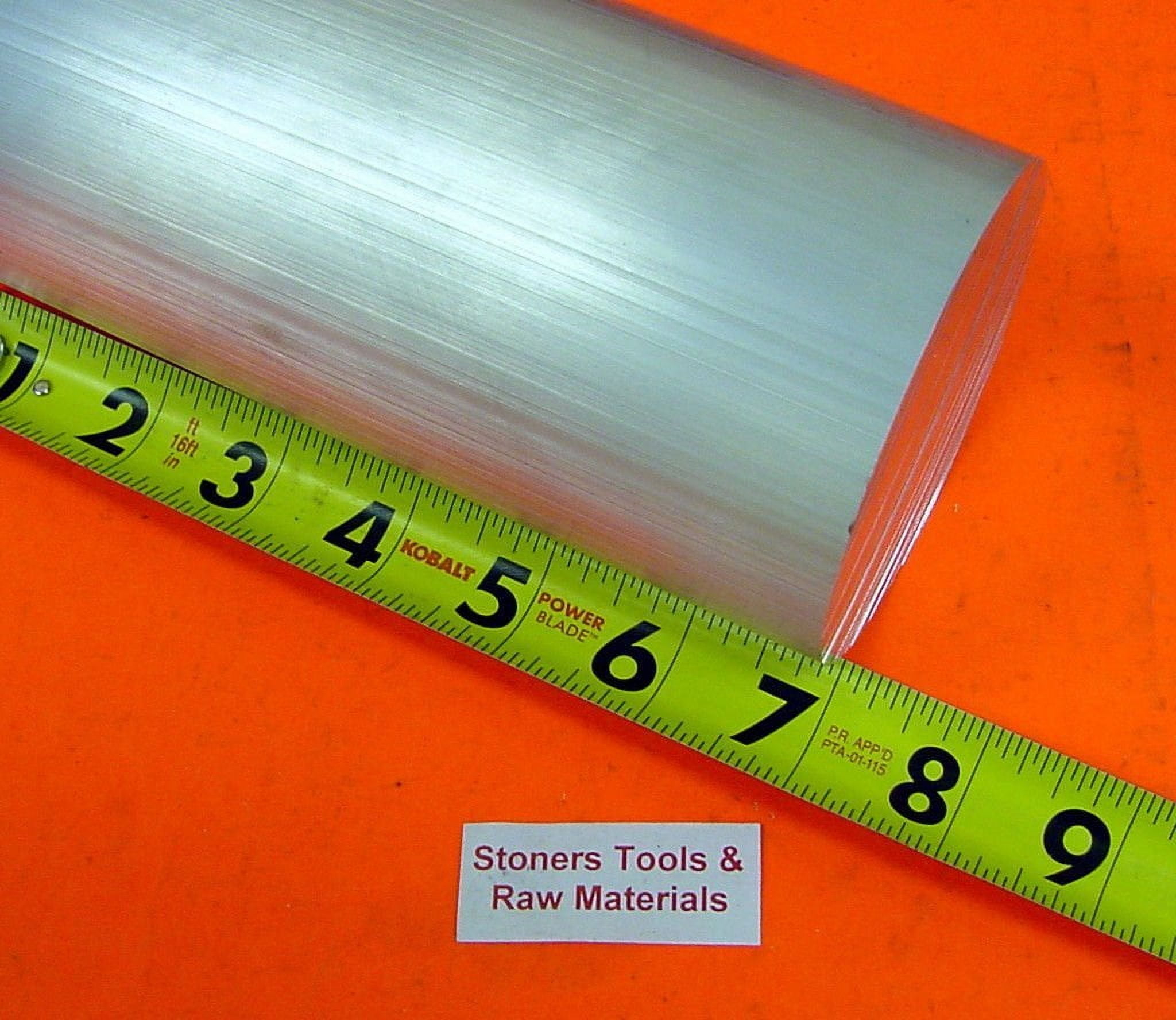 3-1/2" Aluminum 6061 Round Rod 7" Long T6511 3.500" Solid Lathe Bar ...