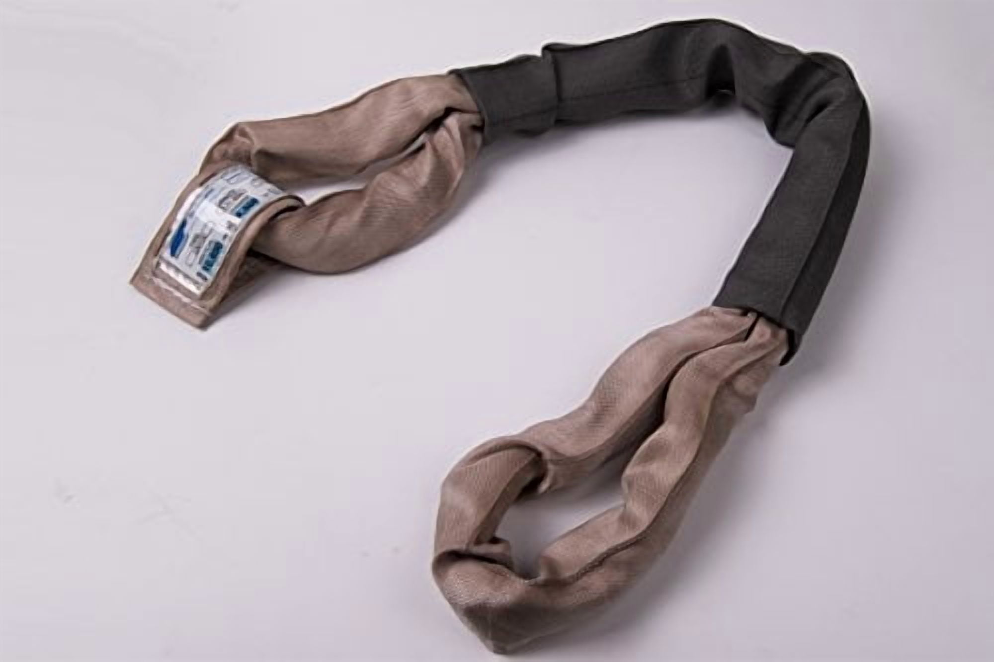 / 3 1/2" Body/Eye to Eye Polyester Round Sling - Tan / 16 Ft. Long ...