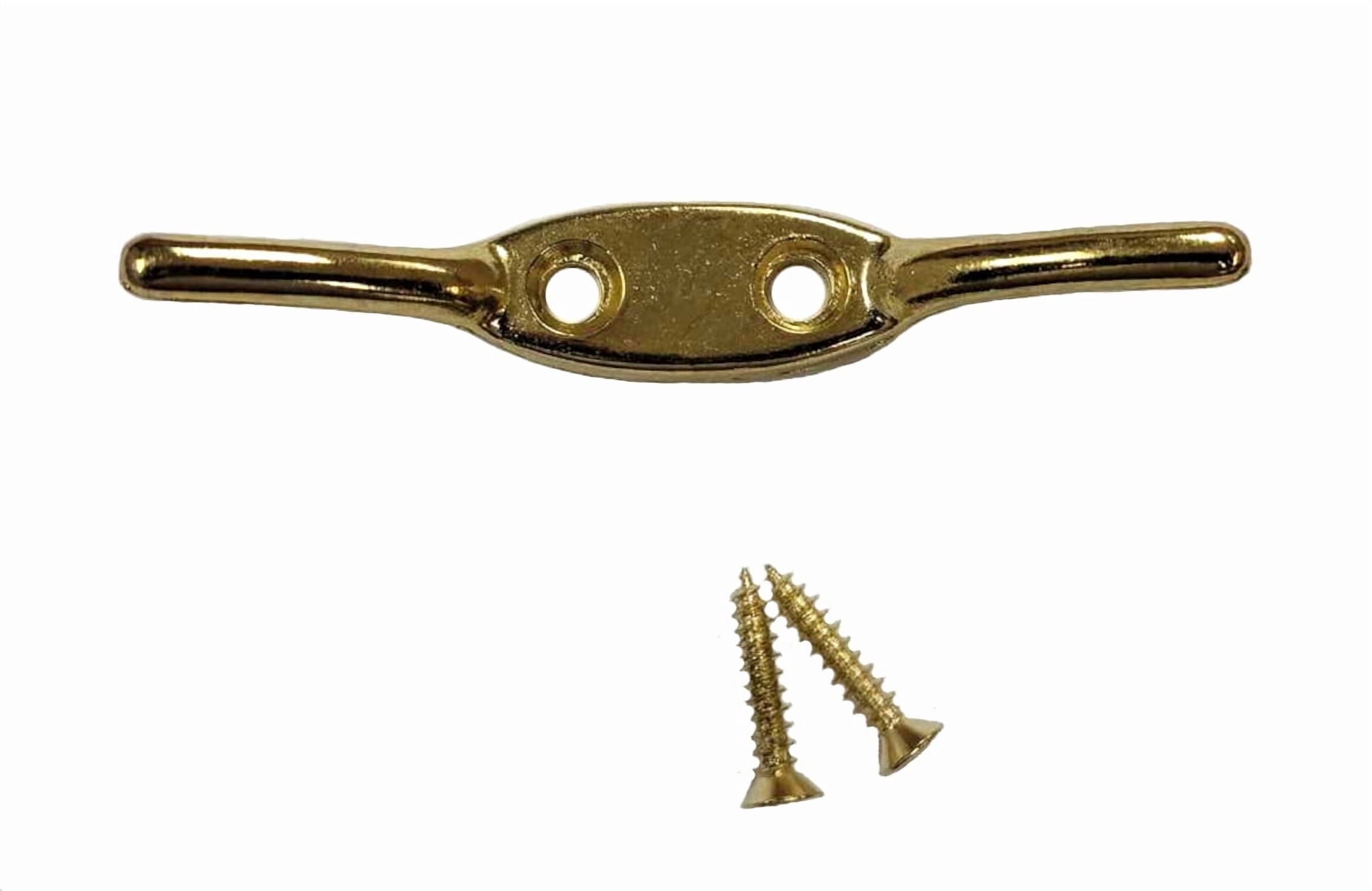 3 1/2" Bright Brass Cord Cleat for Woven Woods, Roman and Pleated ...