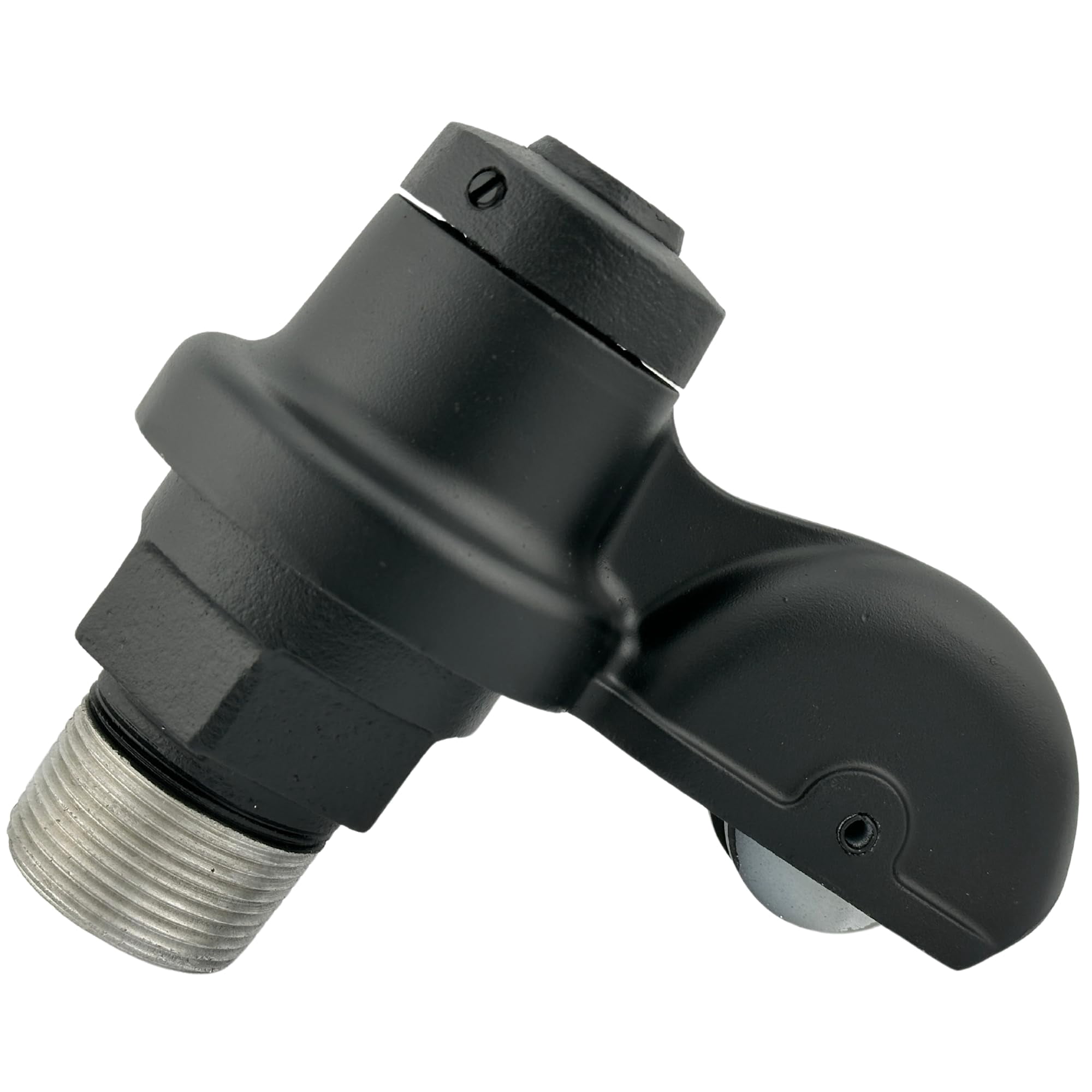 3-1/2 Inch Painted Black Cast Aluminum External Halyard Revolving ...