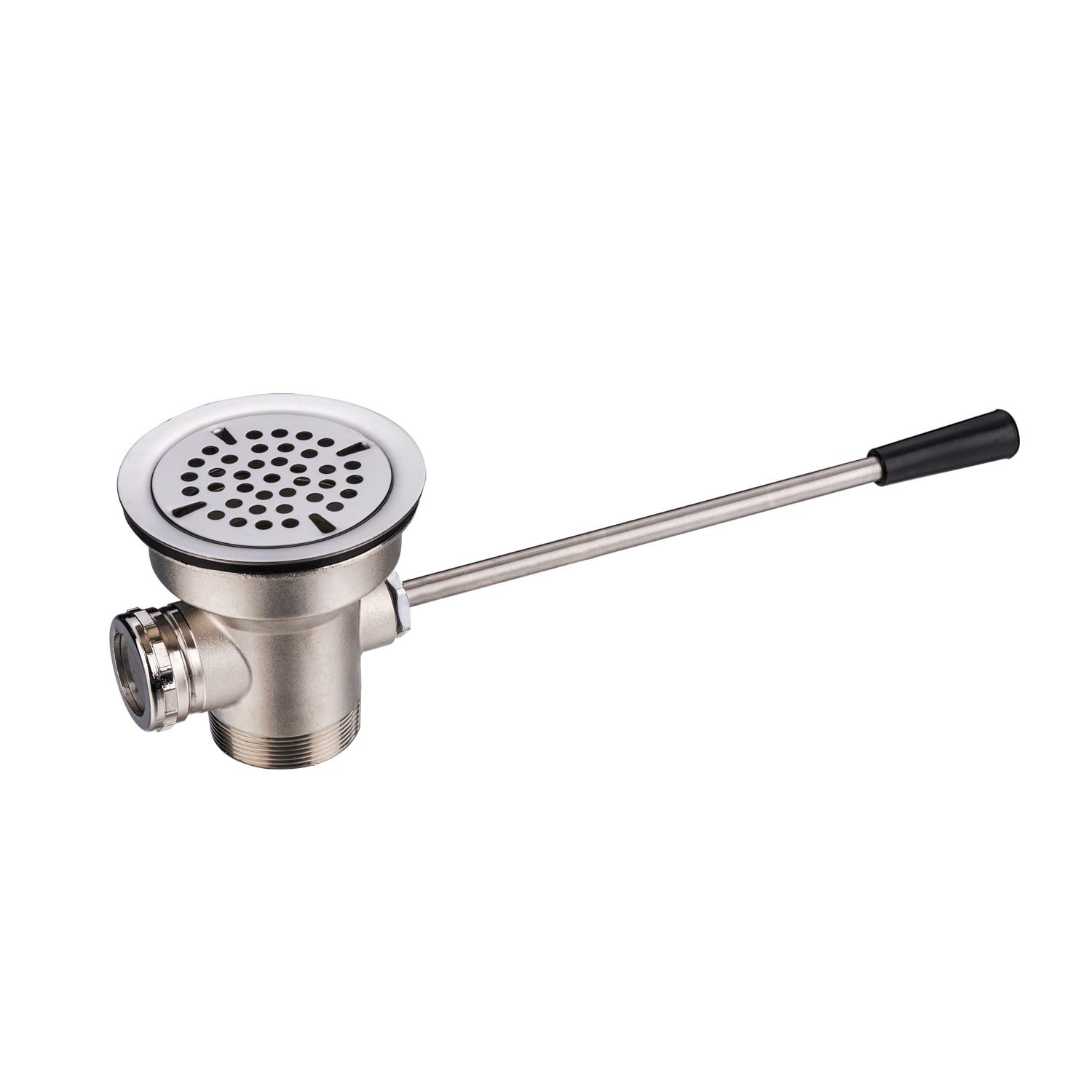 3-1/2 Inch Commercial Sink Drain with Lever Handle Kitchen Sink Opening ...