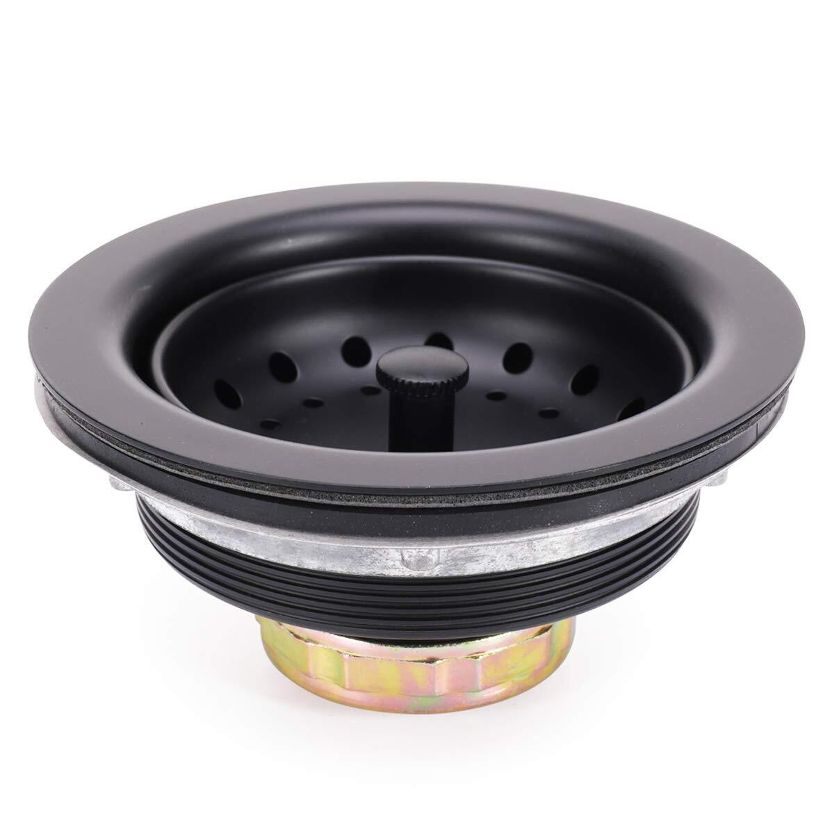 3-1/2 Inch Kitchen Sink Drain Assembly with Strainer Basket/Drain ...
