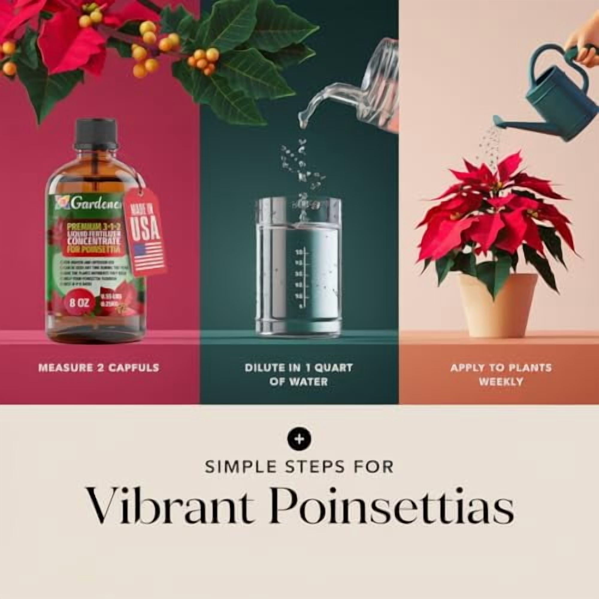 3-1-2 Poinsettia Fertilizer Concentrate - Liquid Plant Food for ...