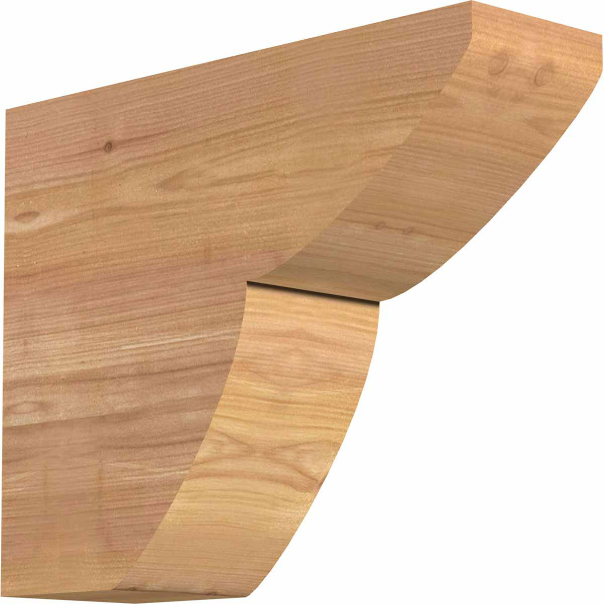 3 1/2"W x 10"H x 12"L Crestline Smooth Rafter Tail, Western Red Cedar ...