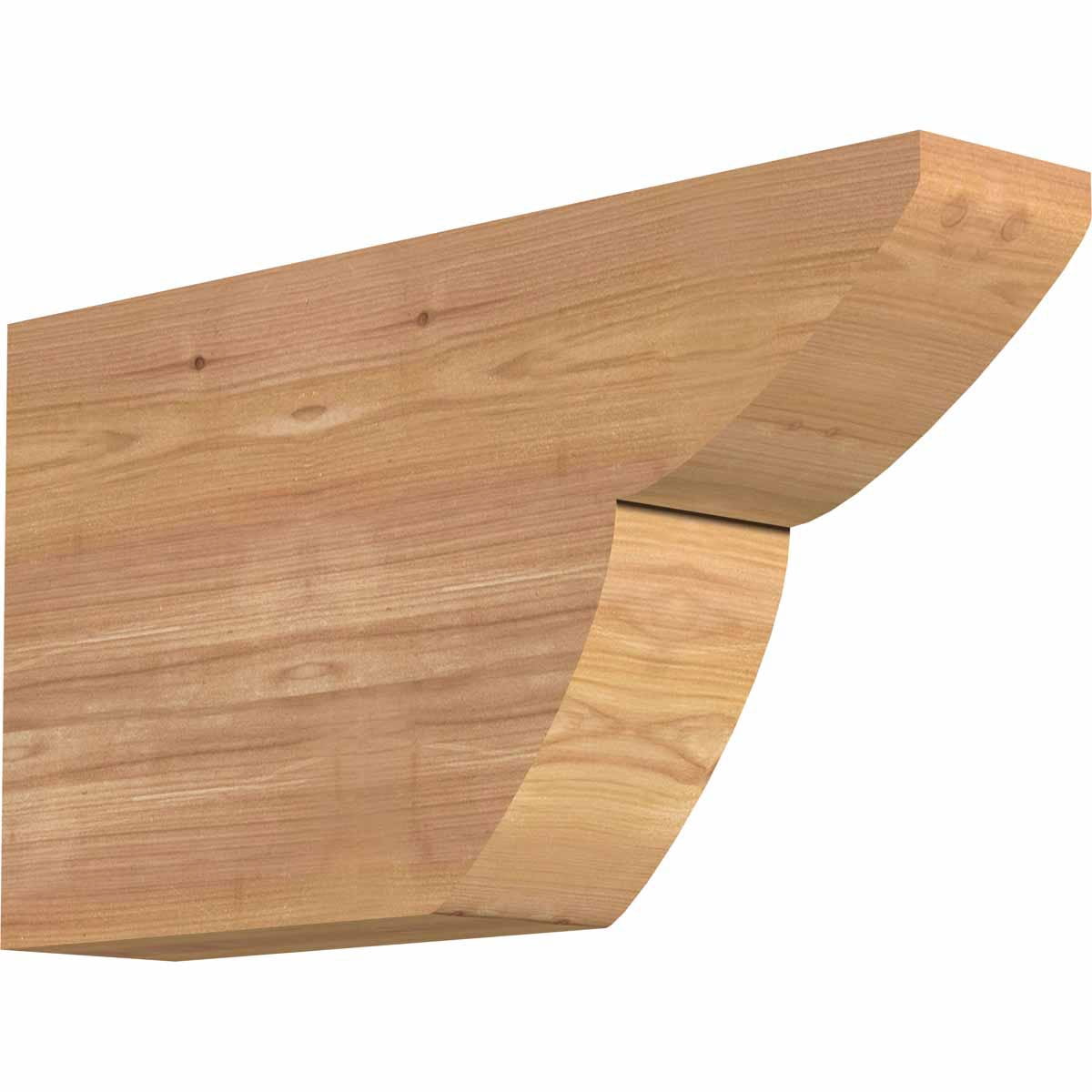 3 1/2"W x 10"H x 18"L Crestline Smooth Rafter Tail, Western Red Cedar ...