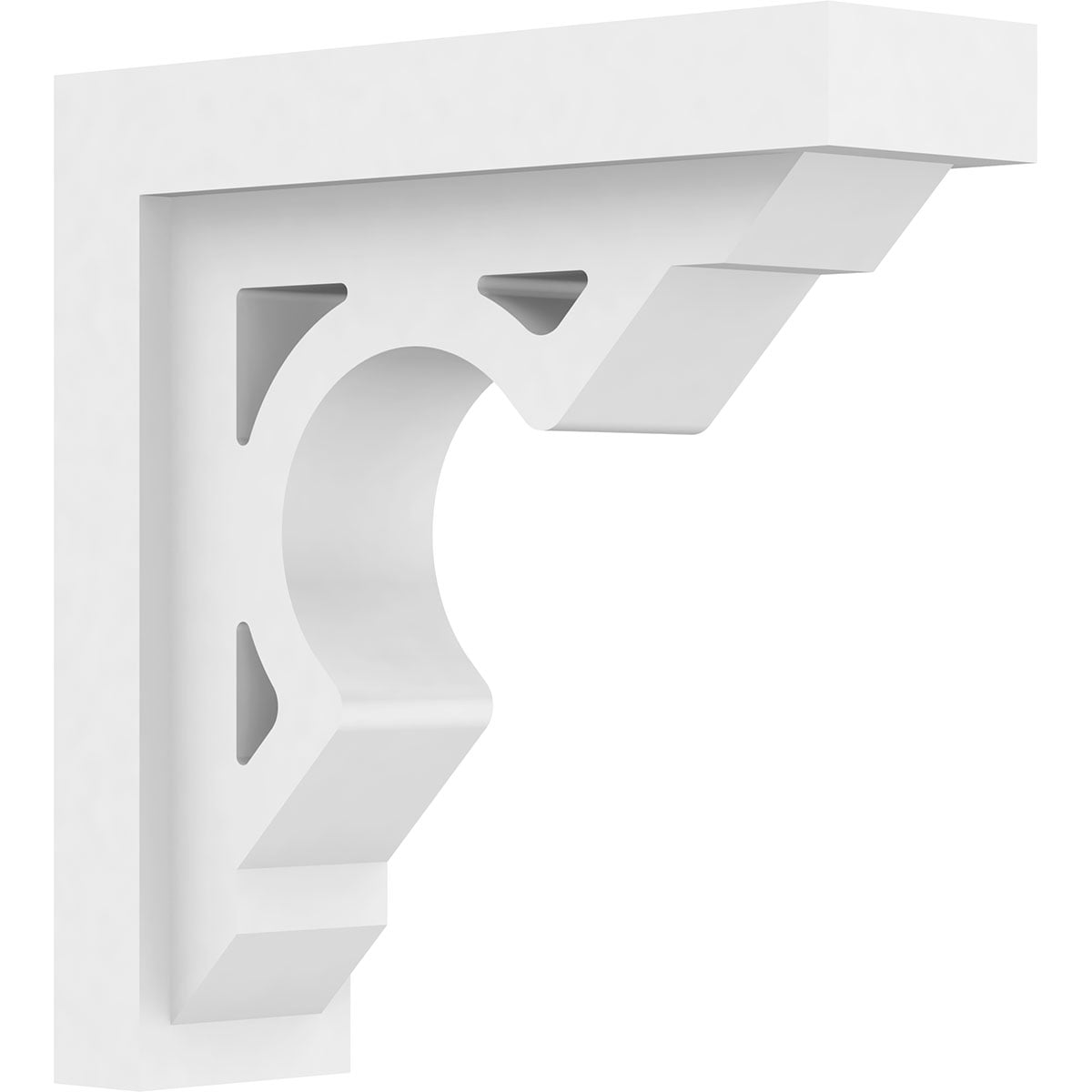 3 1/2"W x 12"D x 12"H Standard Sheridan Architectural Grade PVC Bracket ...