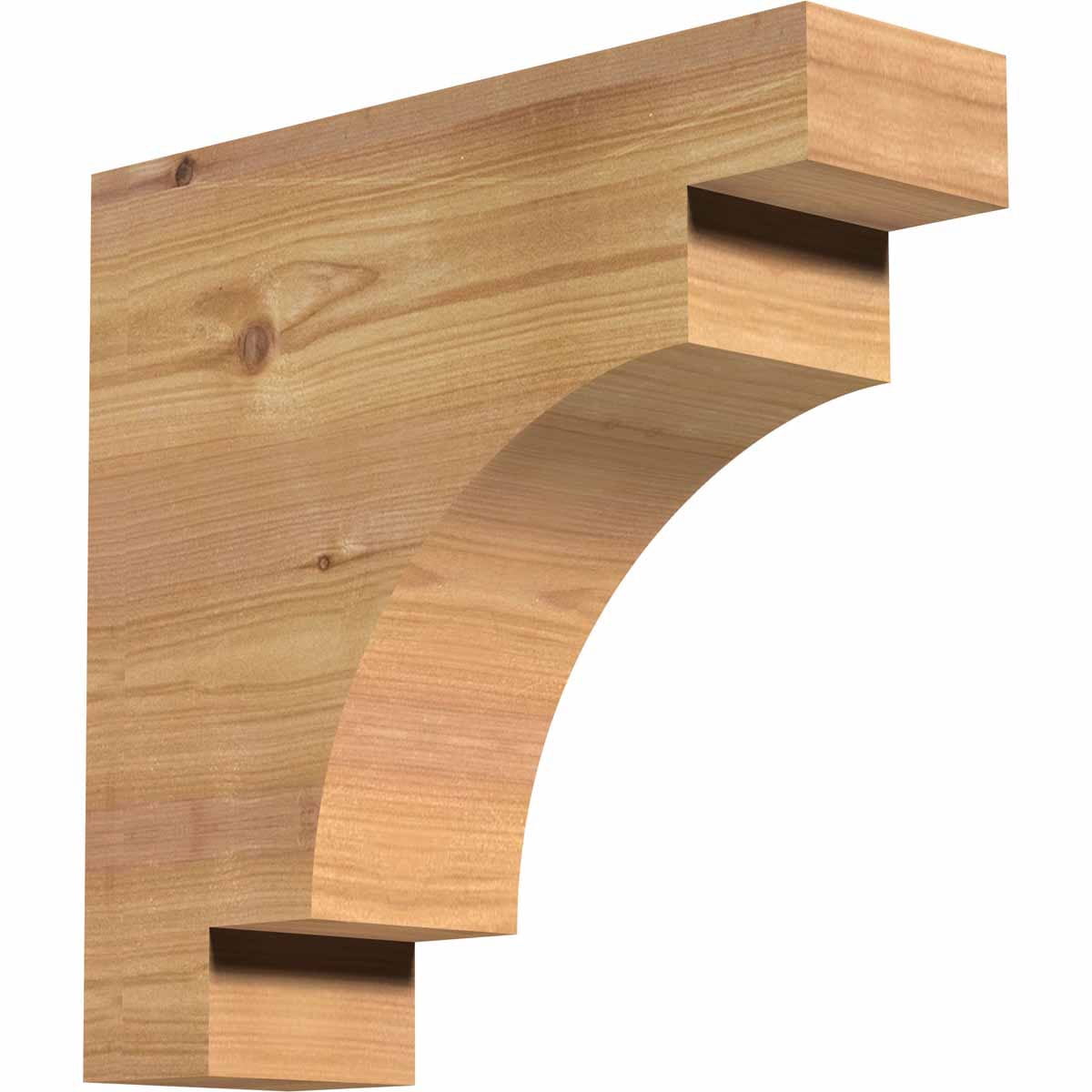 3 1/2"W x 12"H x 12"L Mediterranean Smooth Rafter Tail, Western Red ...