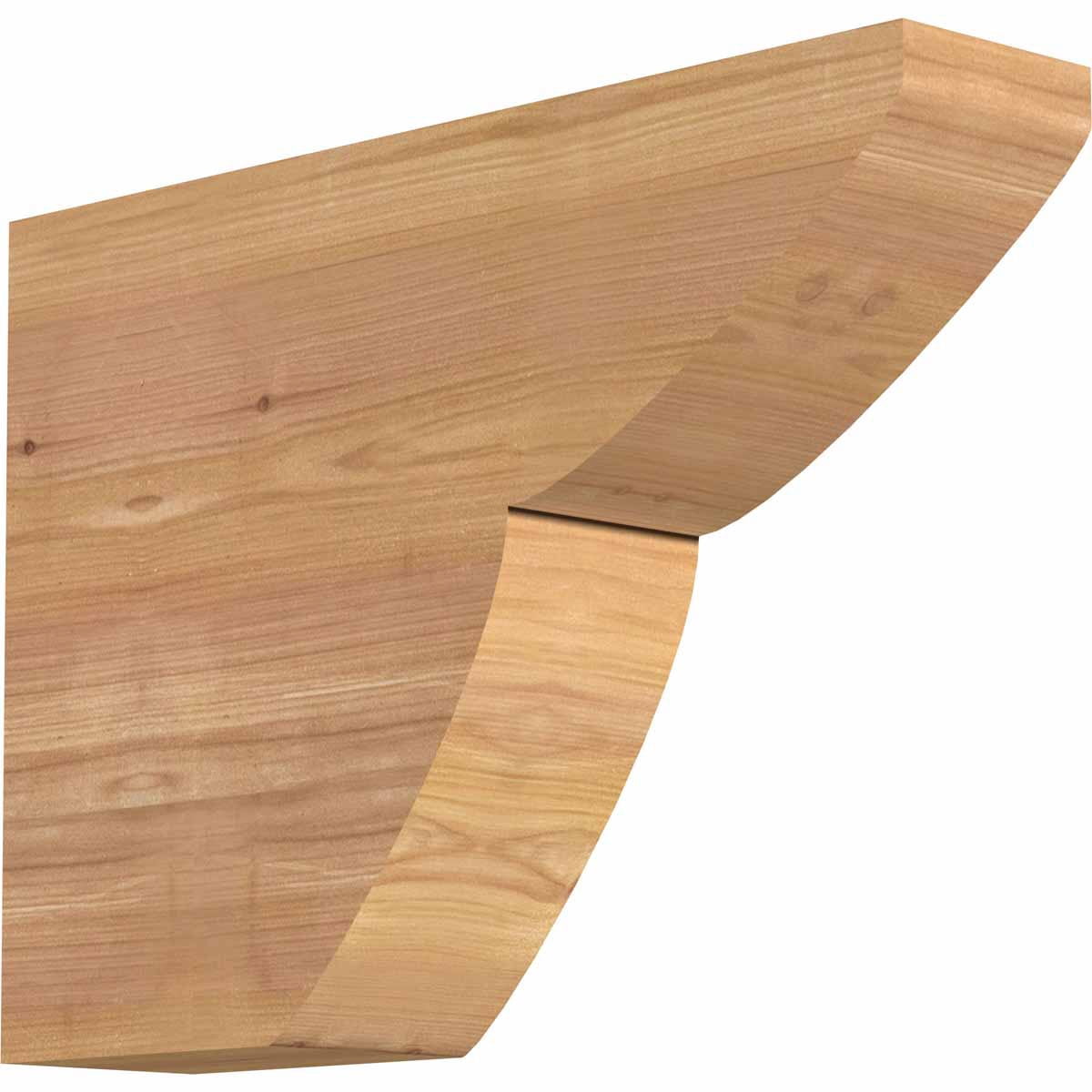 3 1/2"W x 12"H x 16"L Crestline Smooth Rafter Tail, Western Red Cedar ...