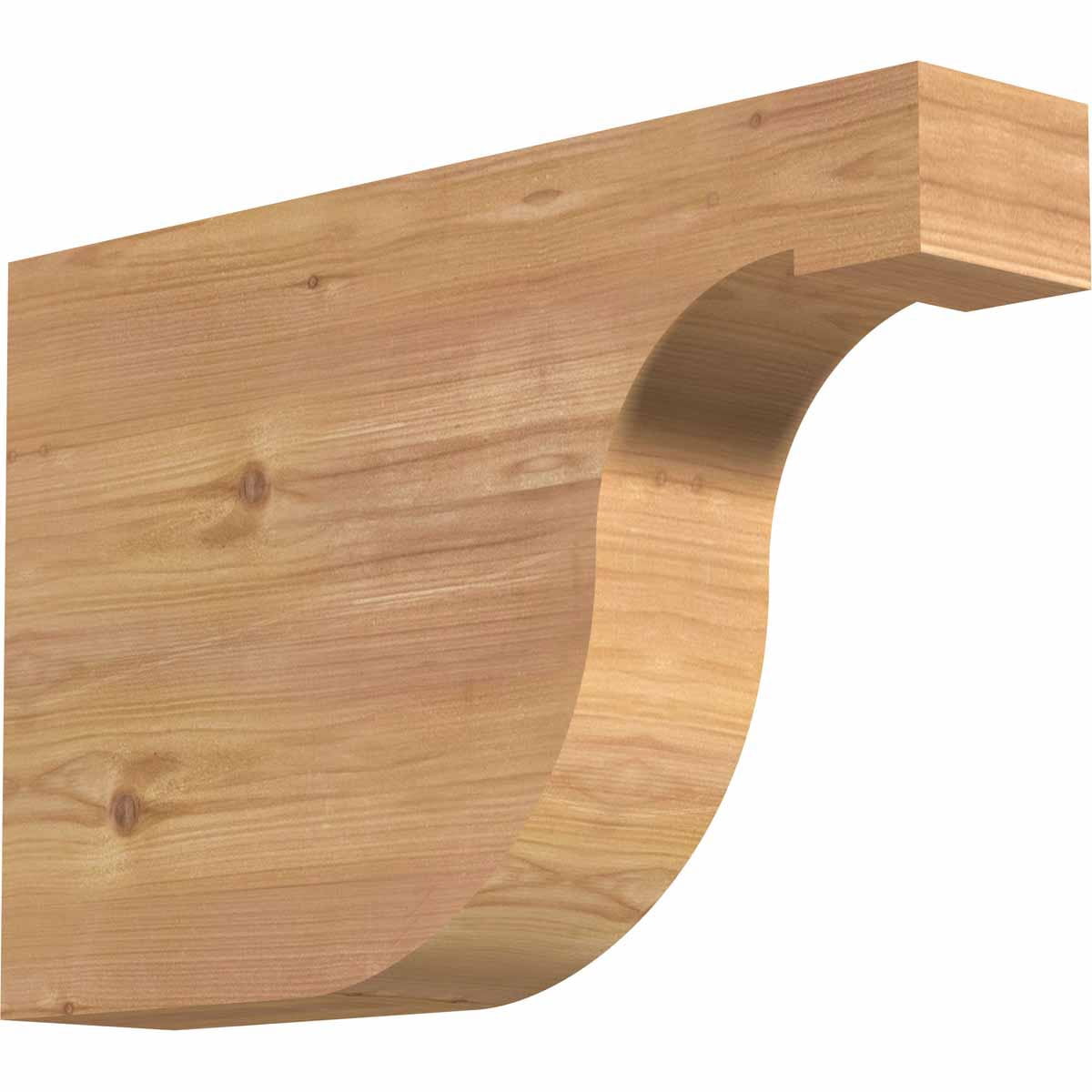 3 1/2"W x 12"H x 18"L Del Monte Smooth Rafter Tail, Western Red Cedar ...