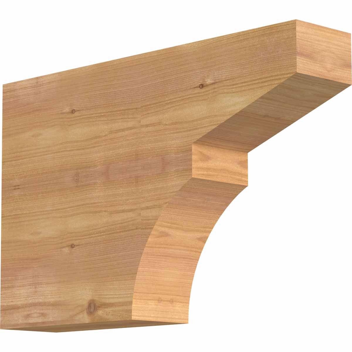 3 1/2"W x 12"H x 18"L Monterey Smooth Rafter Tail, Western Red Cedar ...