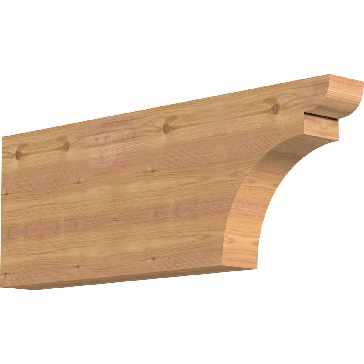 3 1/2"W x 12"H x 32"L Yorktown Smooth Rafter Tail, Western Red Cedar ...