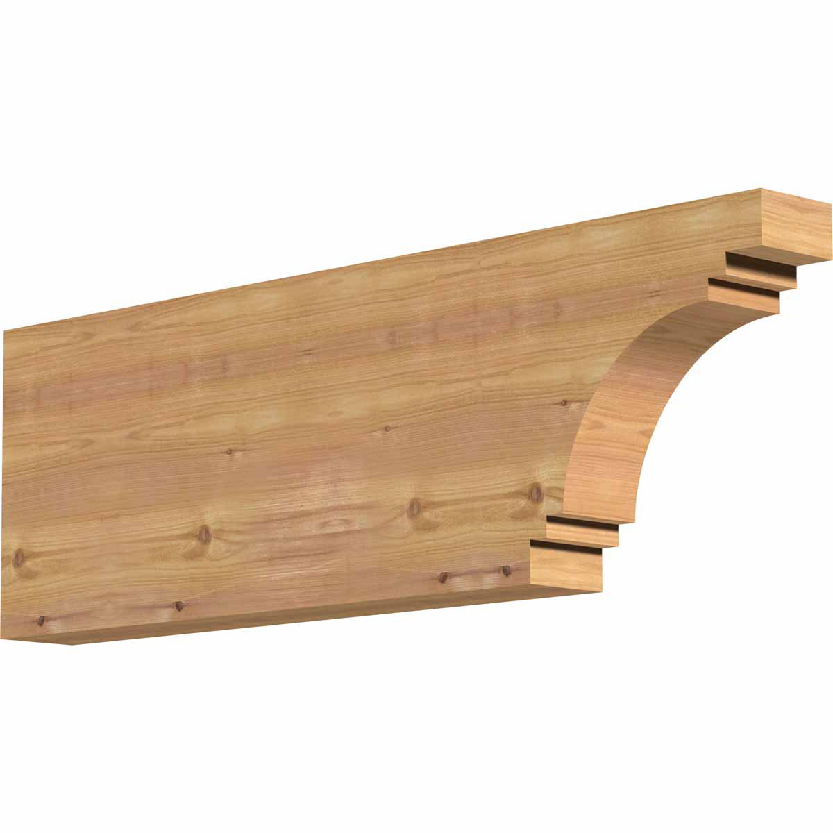 3 1/2"W x 12"H x 36"L Pescadero Smooth Rafter Tail, Western Red Cedar ...