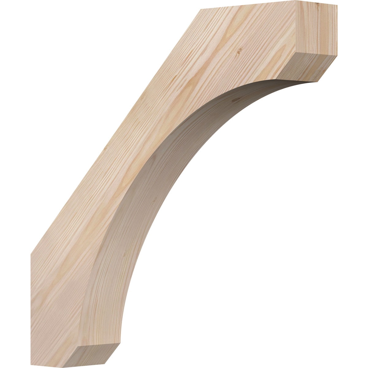3 1/2"W x 20"D x 20"H Legacy Smooth Knee Brace, Douglas Fir - Walmart ...