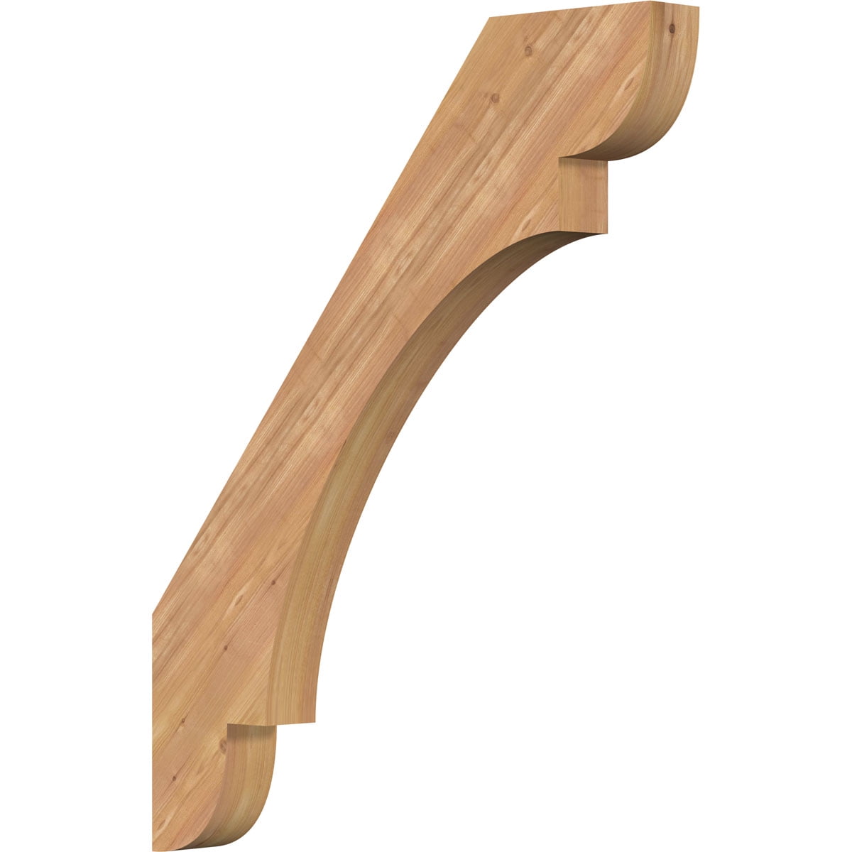 3 1/2"W x 32"D x 40"H Olympic Smooth Knee Brace, Western Red Cedar ...