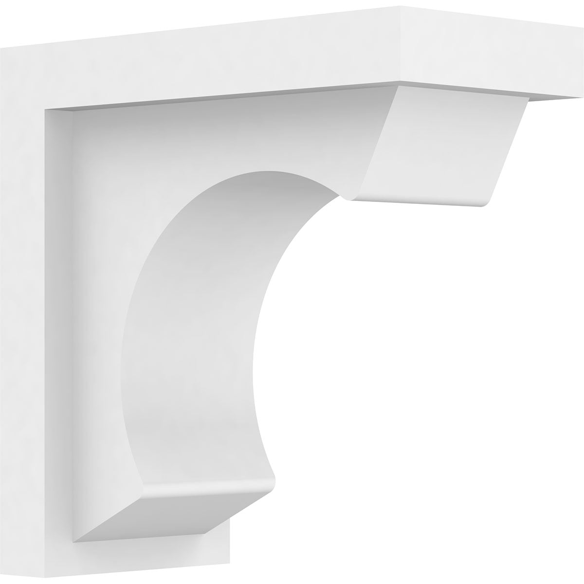 3 1/2"W x 7"D x 7"H Standard Emerson Architectural Grade PVC Bracket ...