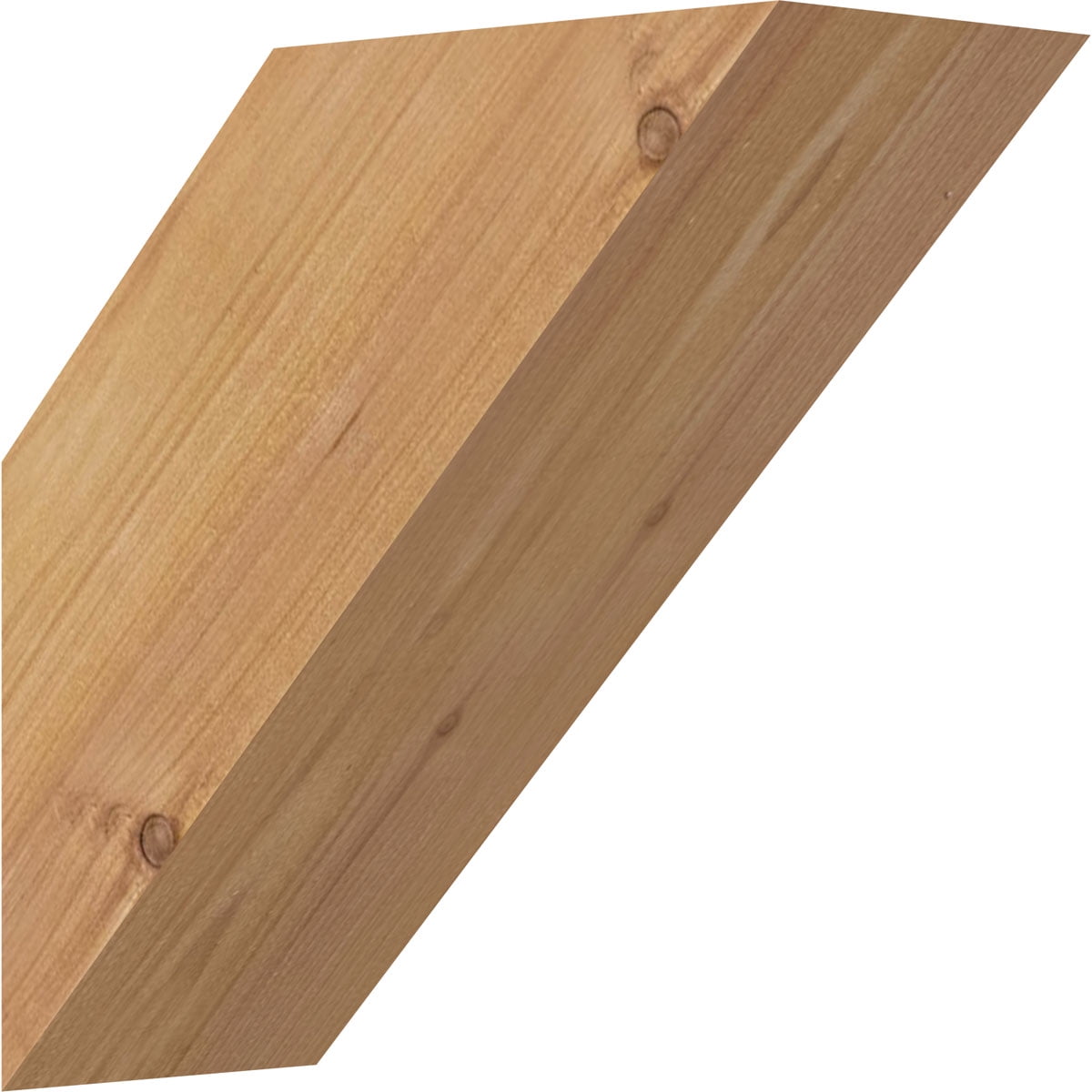 3 1/2"W x 8"D x 8"H Traditional Smooth Knee Brace, Western Red Cedar ...