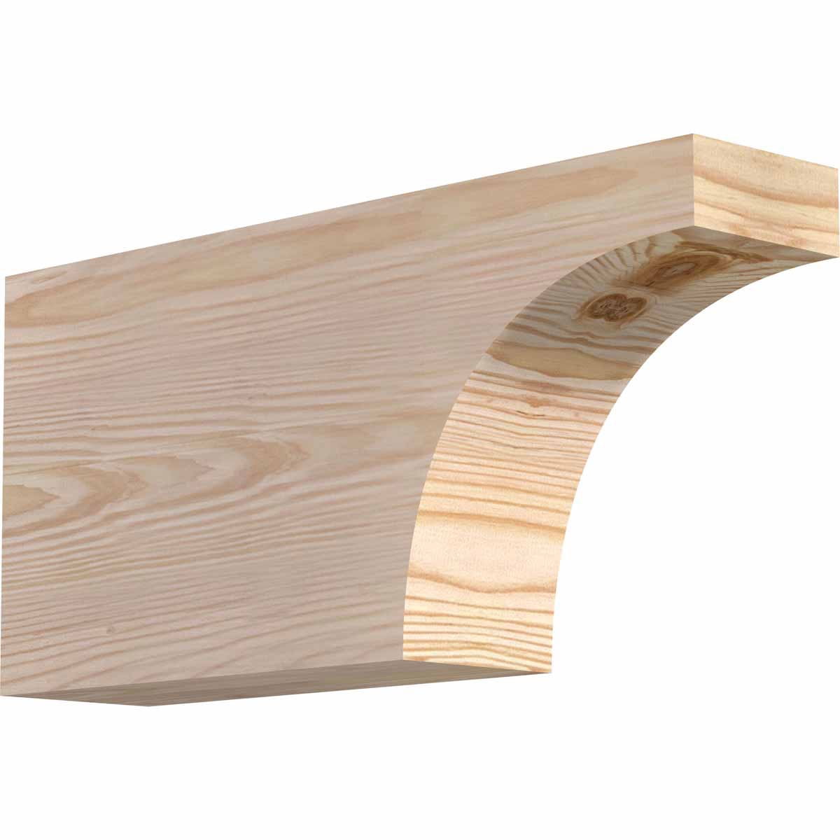 3 1/2"W x 8"H x 16"L Huntington Smooth Rafter Tail, Douglas Fir ...