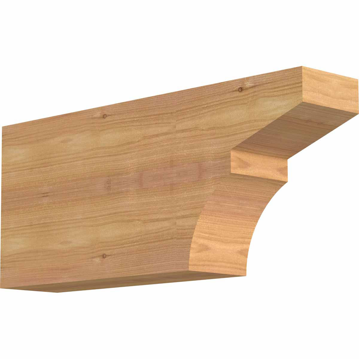 3 1/2"W x 8"H x 18"L Monterey Smooth Rafter Tail, Western Red Cedar ...