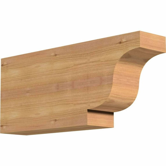 3 1/2"W x 8"H x 18"L Newport Smooth Rafter Tail, Western Red Cedar ...