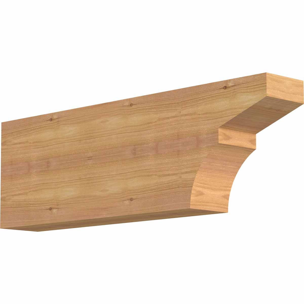 3 1/2"W x 8"H x 24"L Monterey Smooth Rafter Tail, Western Red Cedar ...