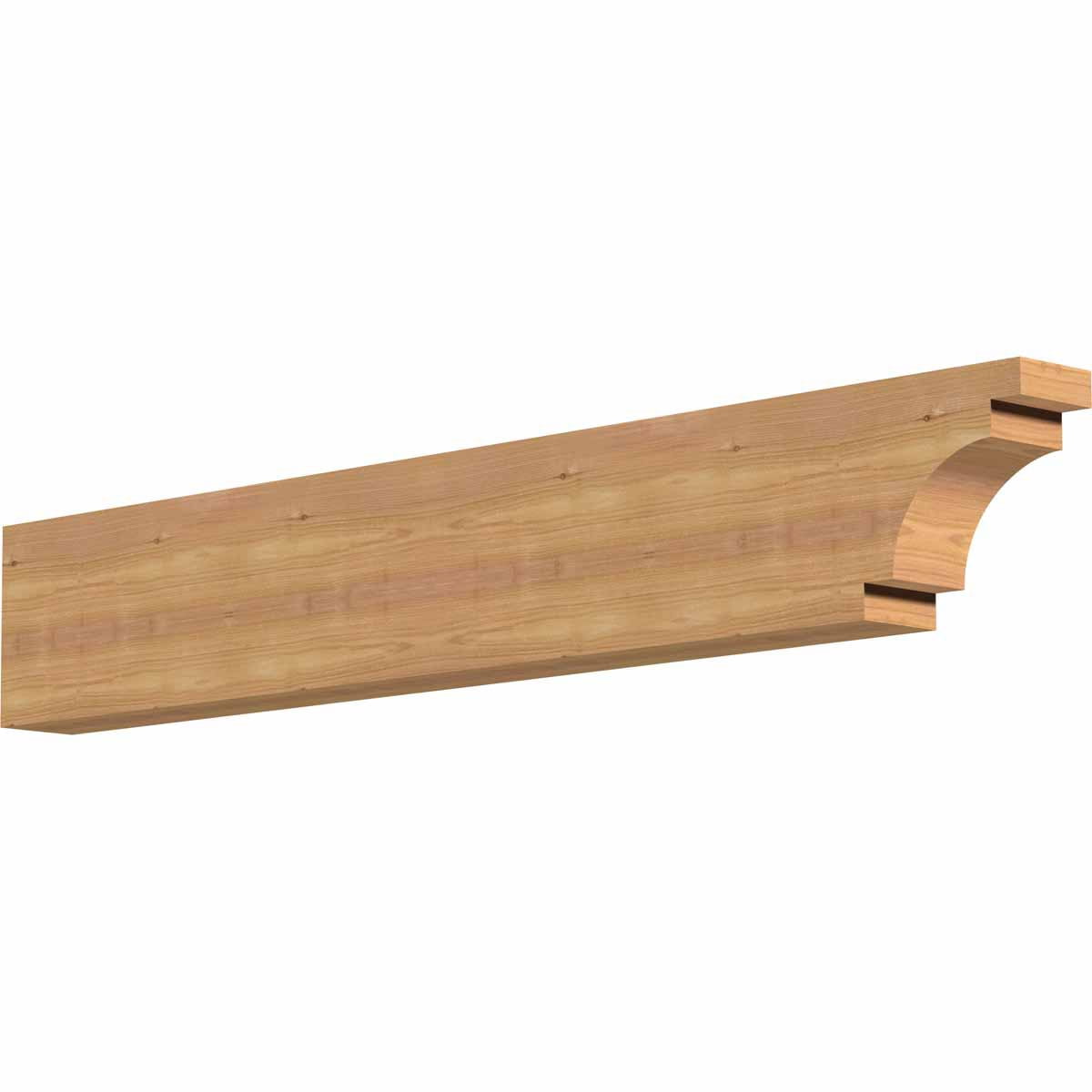 3 1/2"W x 8"H x 48"L Mediterranean Smooth Rafter Tail, Western Red ...
