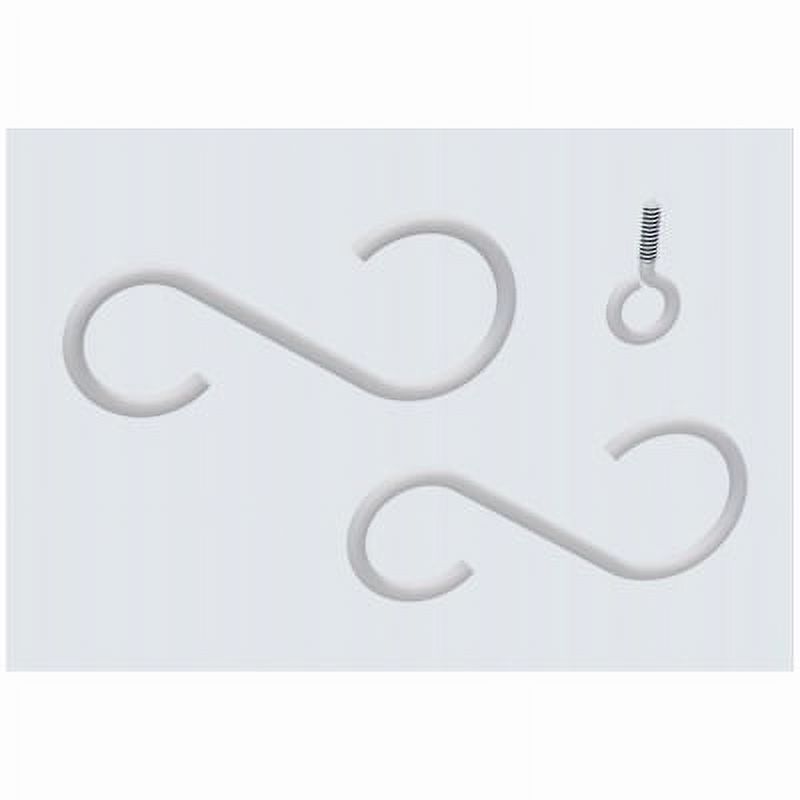 3-1/2" White Extension Hook Kit. National Hardware's Extension Hook Ki ...