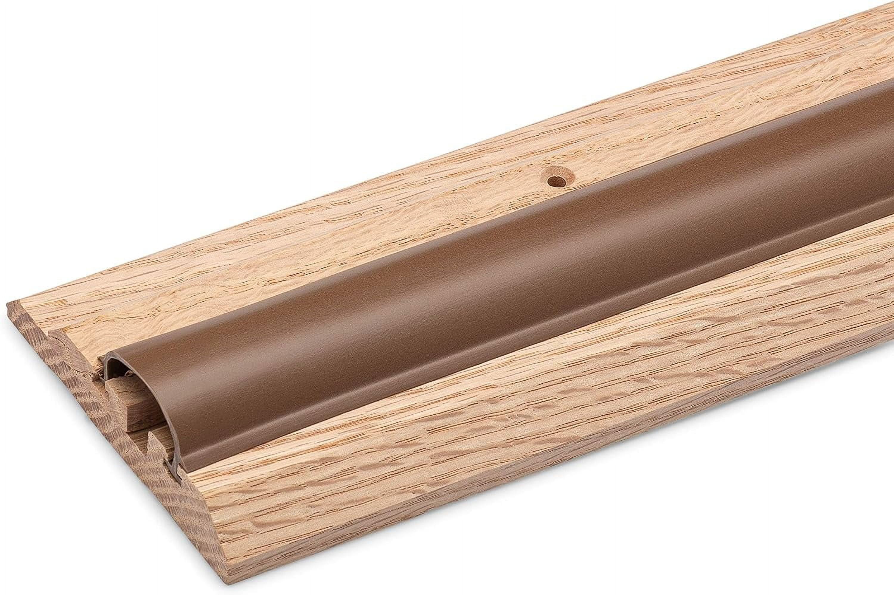 3 1/2" Wide Oak Threshold with Adjustable Vinyl Seal for s 7/8" - 1 3/8 ...